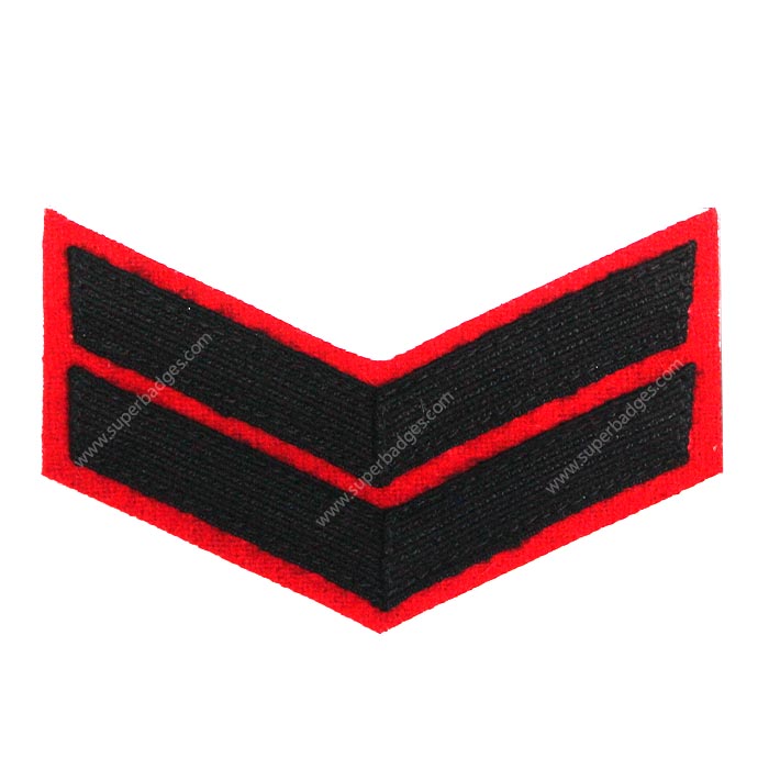 Military Rank Sergeant Chevron - Super Badge Works