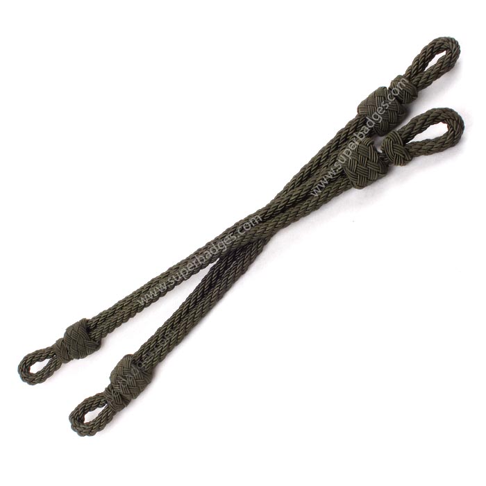 Olive Green Twisted Cap Cord - Super Badge Works
